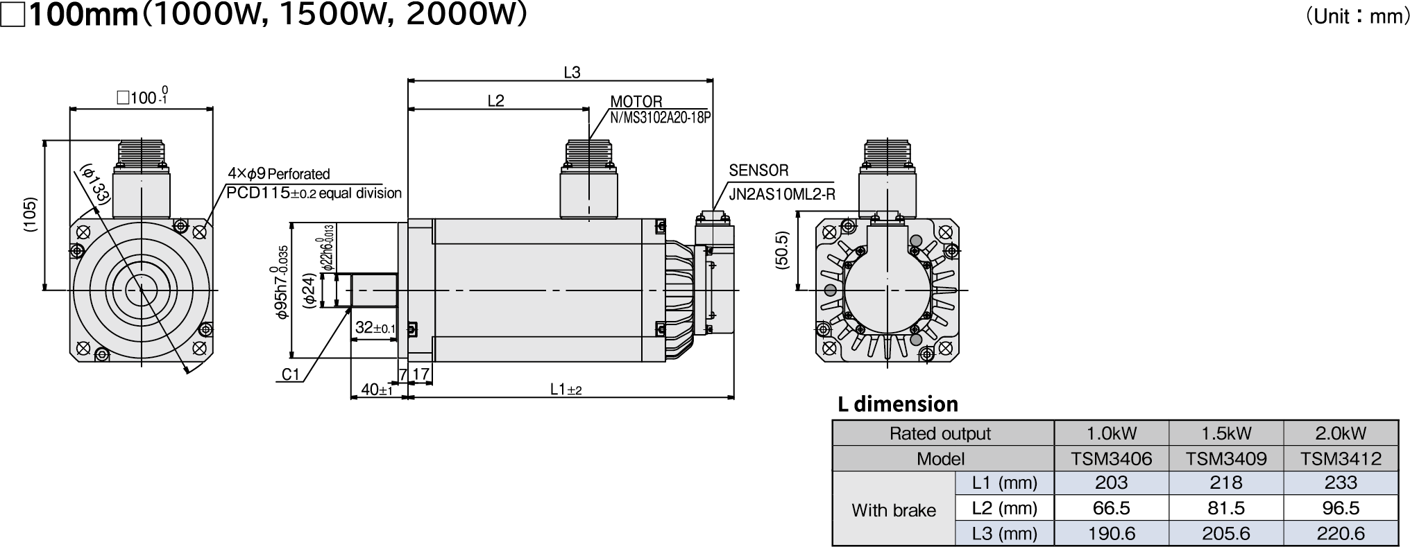 [TSM3412 N7005 E430] | TBL-iIV | Large Size AC Servo Motor | TAMAGAWA ...